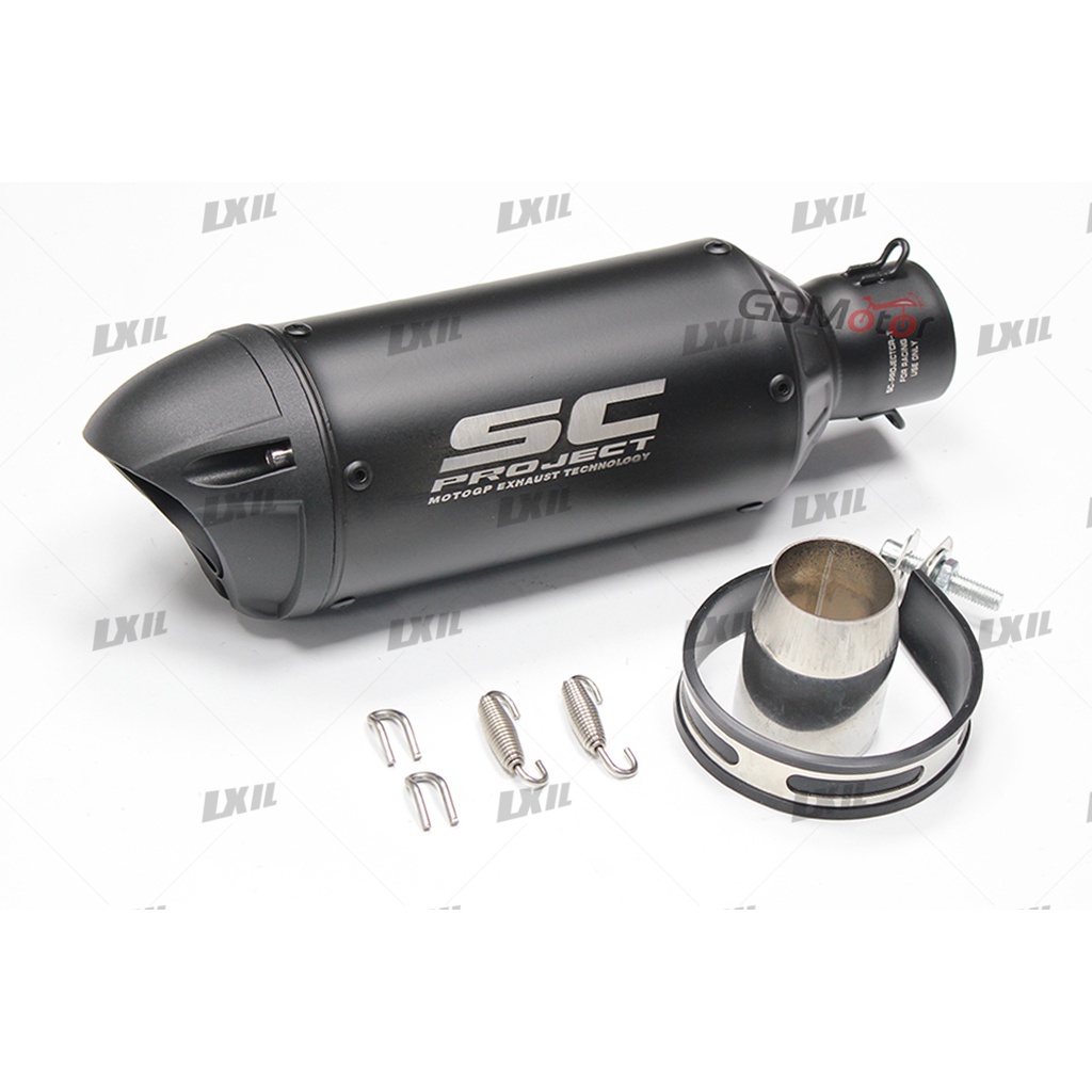 Universal SC Motorcycle Exhaust Muffler Pipe 38-51mm Moto Silencer ...