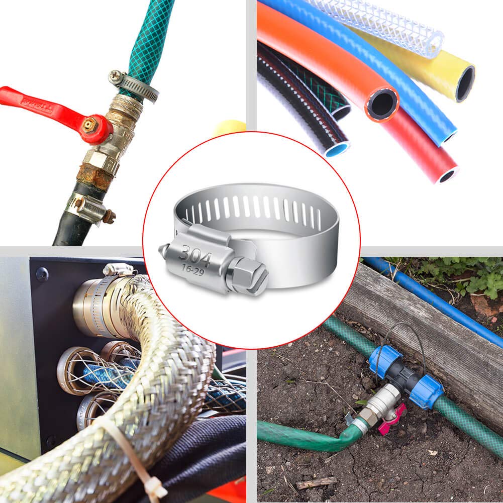 OSCPH Air Hose Clamp Tri Clamp Adjustable Fuel Line Pipe Clip Pipe ...