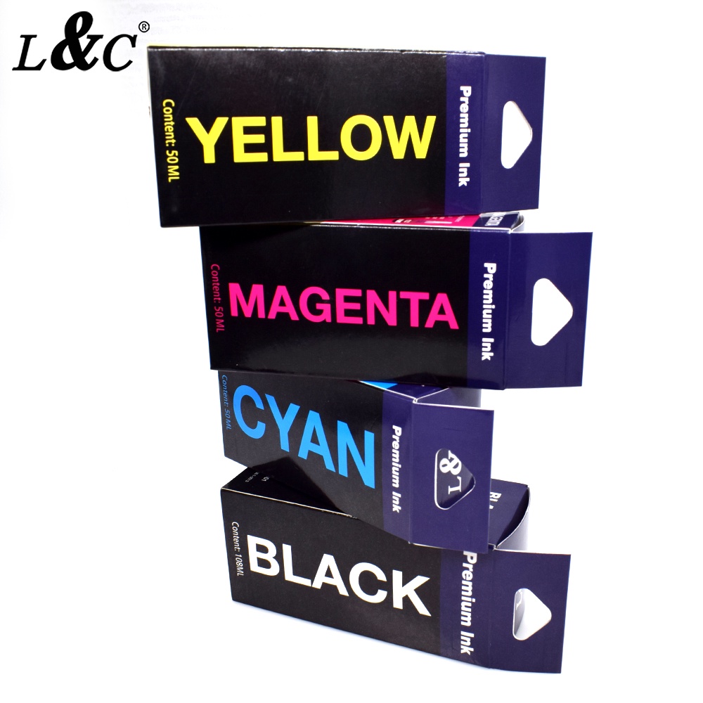 L&C 1Set Ink Set BT5000 D60 BK Dye Ink For Brother Printer DCP-T310 ...