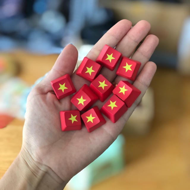 Keycap Retail Yellow Star Red Flag | Shopee Philippines
