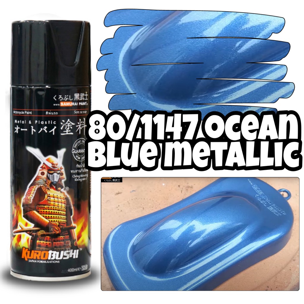 SAMURAI Spray Paint 80/1147 Ocean Blue Metallic - Cash On Delivery ...