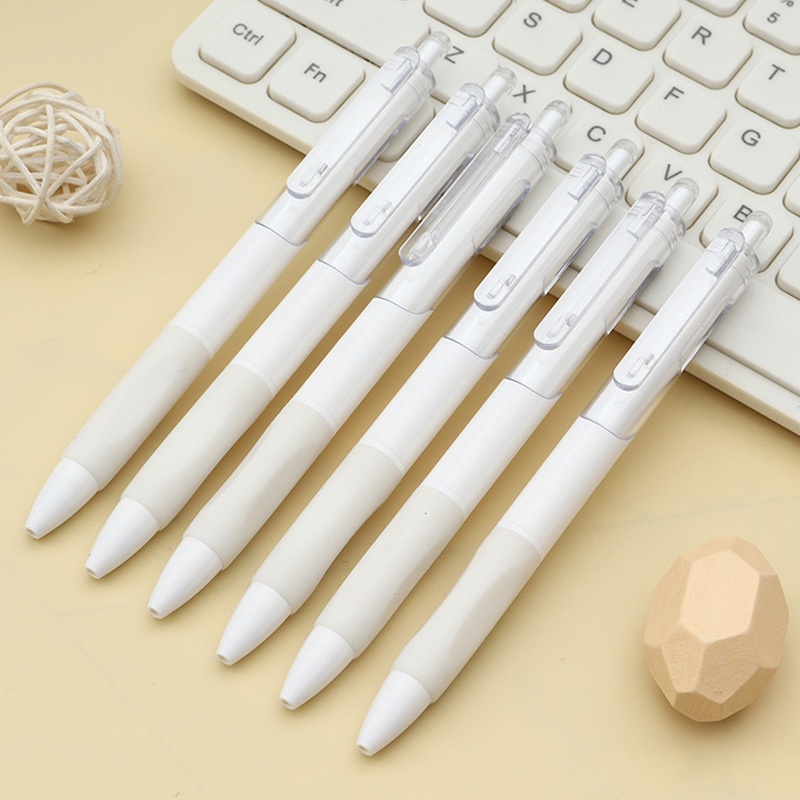 0.5mm INS White Concise Ballpoint Pen Black Ink Ball Pen | Shopee ...