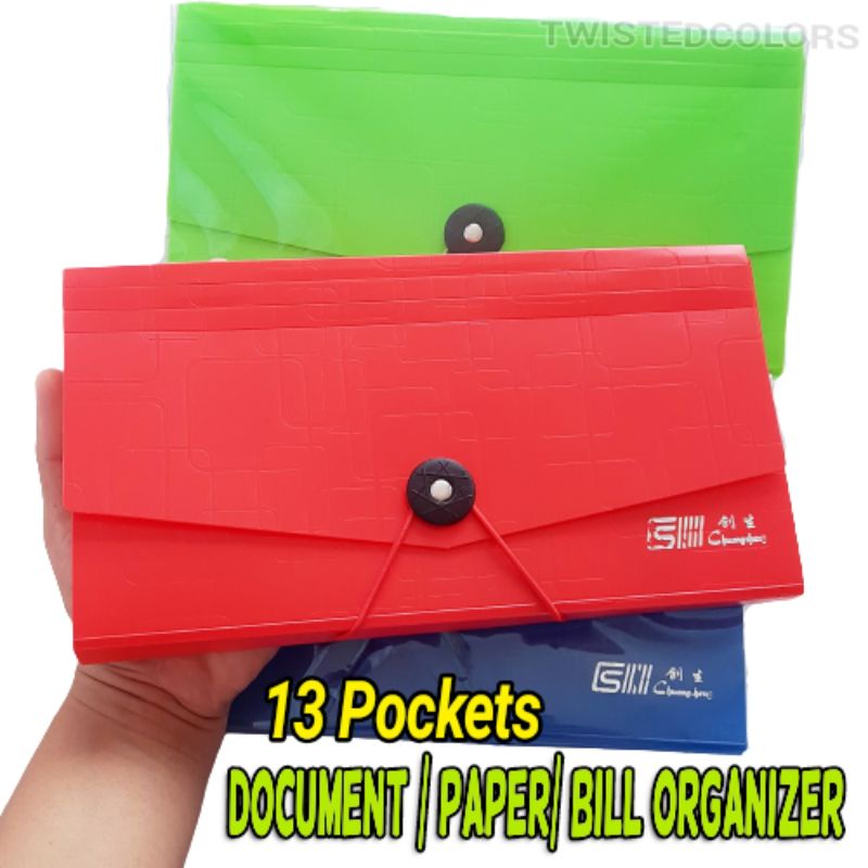 Portable Expandable Document Organizer Accordion Envelope Paper Bill ...