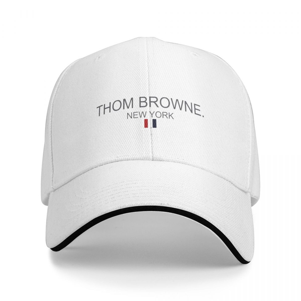 Available THOM BROWNE logo Baseball Cap Men Women Fashion Polyester Hat ...