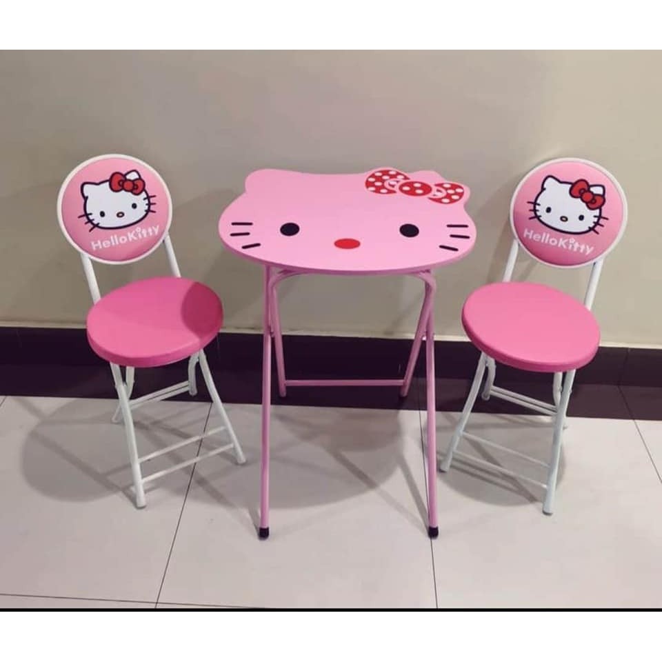 HELLO KITTY DINING table and chair | Shopee Philippines