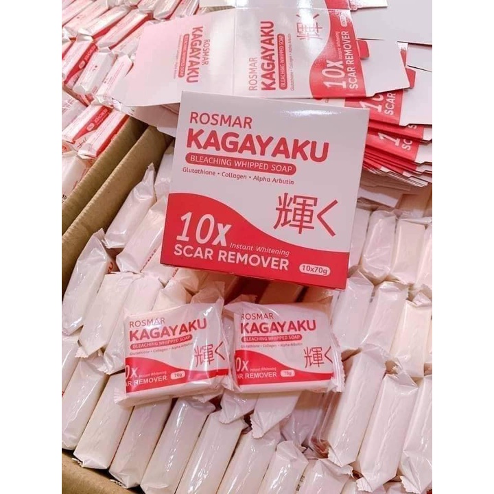 1box NEW PACKAGING ROSMAR KAGAYAKU VANILLA WHITE SOAP10 PCS (70G ...