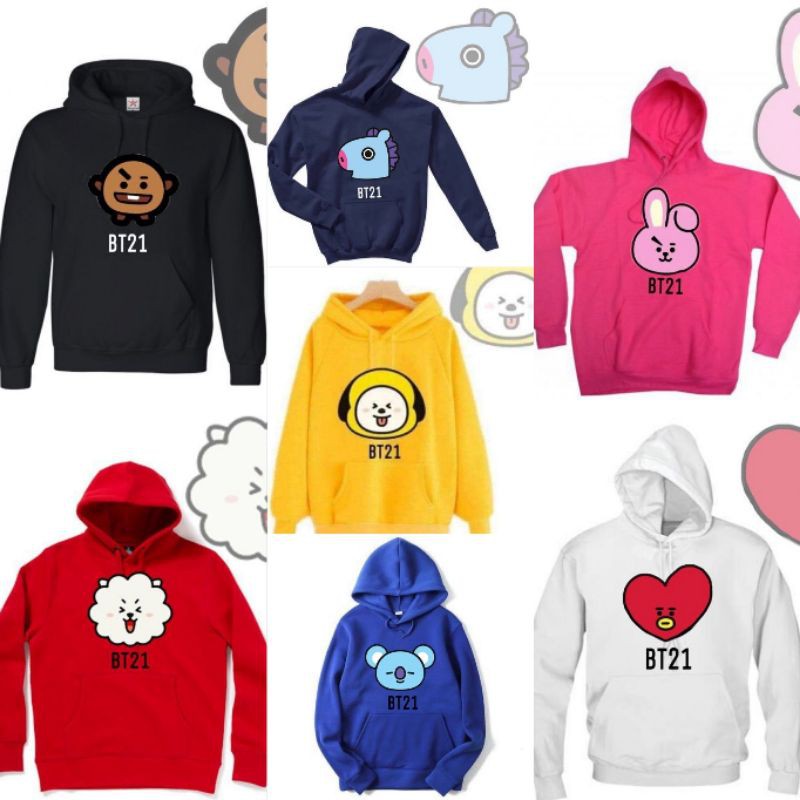 M-2XL Kpop BTS BT21 Hoodie Jacket for Adults | Shopee Philippines