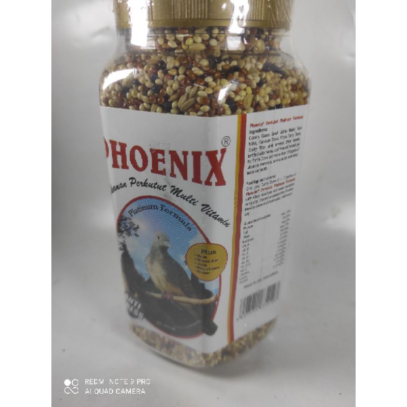 Phoenix turtle dove jar 500 grams daily turtle dove bird food | Shopee ...