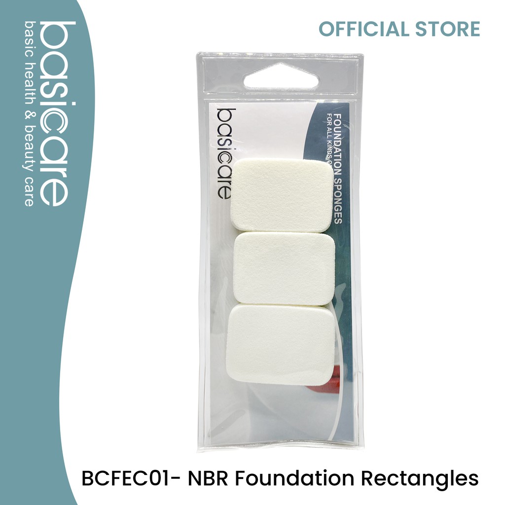 Basicare NBR Foundation Rectangles BCFEC01 | Shopee Philippines