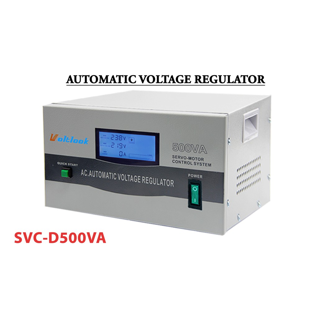 Voltlook Digital AVR With Time Delay 500W SVC-D 500VA | Shopee Philippines