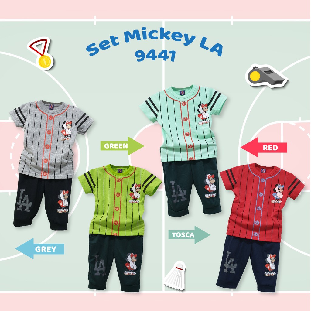 Buy 1 GET 1 FREE mickey LA children's suits 1-9 years old / mickey ...