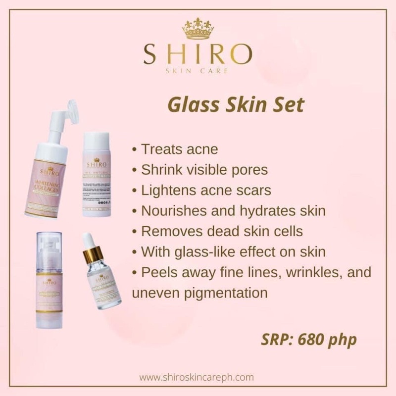 Shiro Skin Care Glass Skin Set All Natural | Shopee Philippines