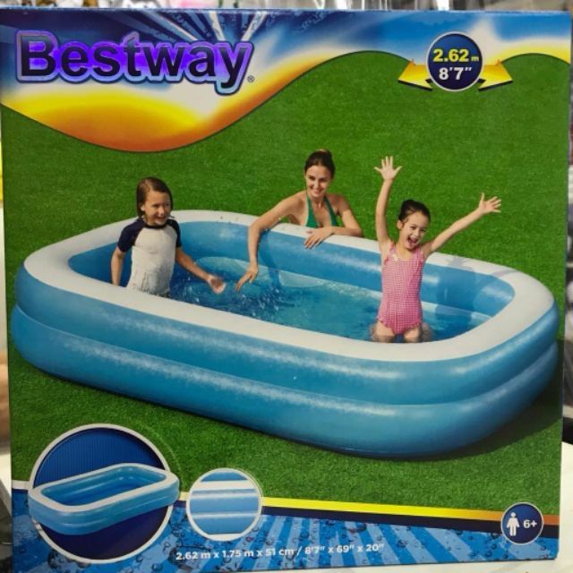 BESTWAY Inflatable Pool home swimming pool 54006/54009 | Shopee Philippines