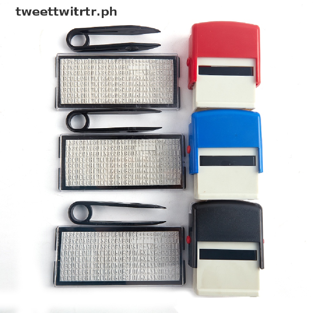 TRITR Rubber Stamp Kit DIY Custom Personalized Self Inking Business ...