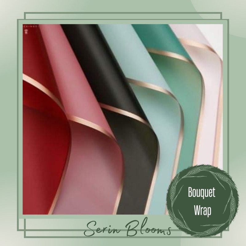Bronze Border per pc / flower Bouquet wrapper | Shopee Philippines