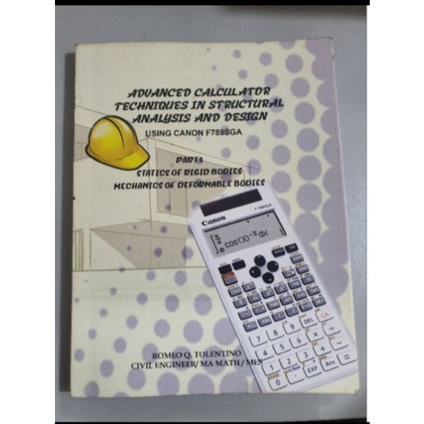 ADVANCED CALCULATOR TECHNIQUES IN STRUCTURAL ANALYSIS AND DESIGN BY:TOLENTINO | Shopee Philippines