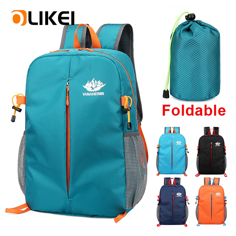 OLIKEI 15L Portable Foldable Backpack Waterproof Outdoor Mountaineering ...
