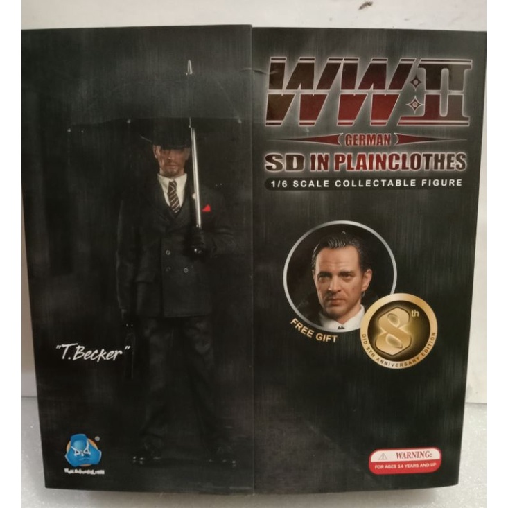 DID WW II "T. BECKER" GERMAN IN PLAIN CLOTHES 1/6 SCALE SEALED 8TH ...