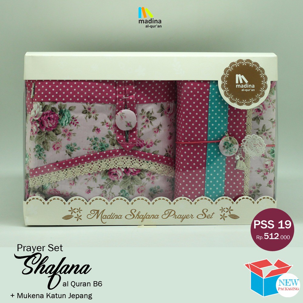 KATUN Prayer Set Mukena Jumbo Madina Shafana Japanese Cotton Twin with ...