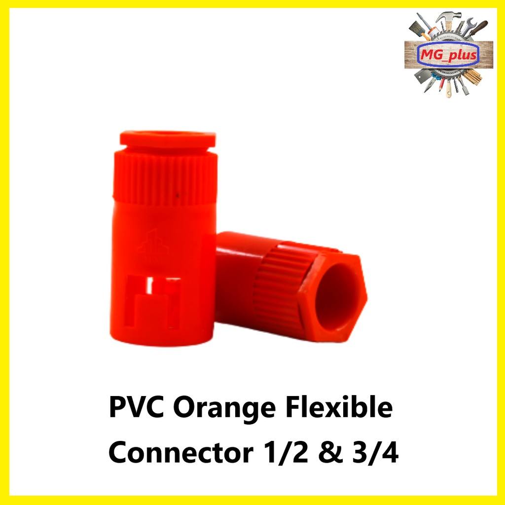 PVC Orange Flexible Connector Plastic Heavy Duty Thick Durable High ...