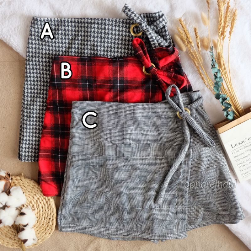 AH Plaid Ribbon Skort (Skirt / Shorts) BEST SELLER | Shopee Philippines