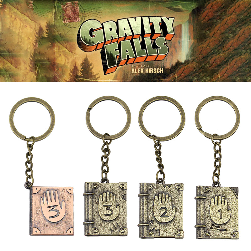 Gravity Falls Journal 3 Grotesque Town Dipu Diary Keychain Key Pendant ...