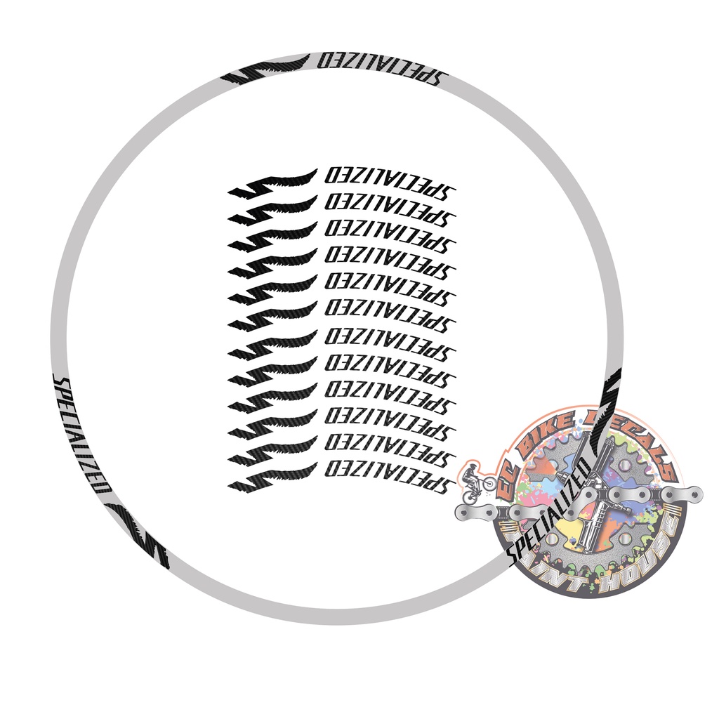 SPECIALIZED RIM DECALS METALLIC | Shopee Philippines