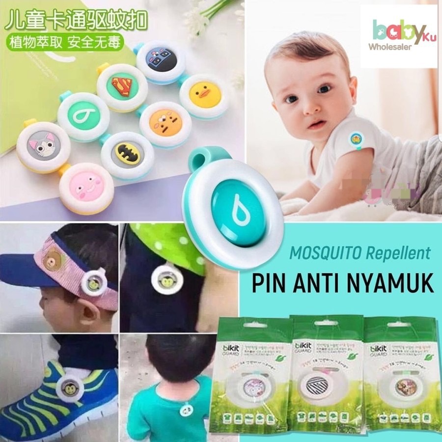 Infant children kids summer mosquito repellent clip badge button ...