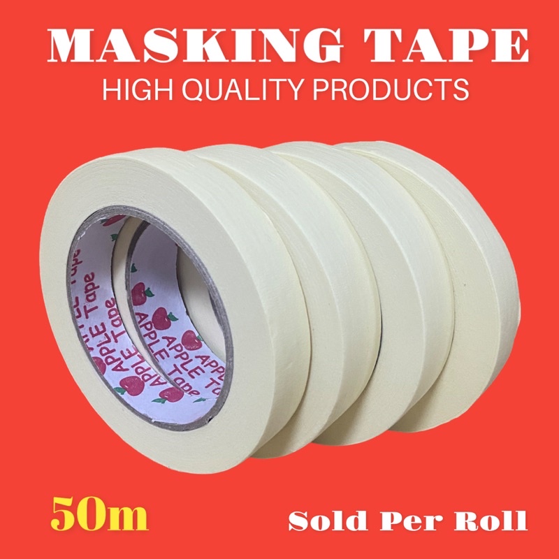 Masking Tape (3/4 , 1” x 50m) High Quality Adhesive X Sold Per Pc ...