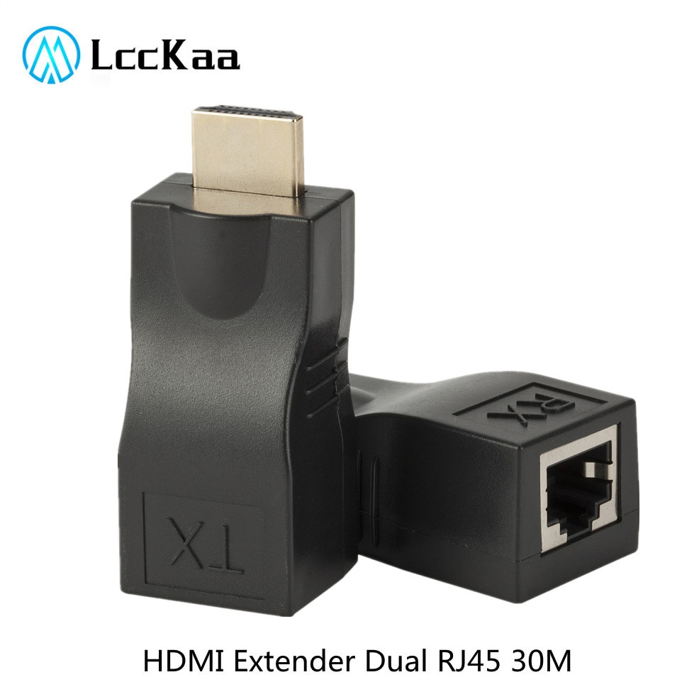 LccKaa 4K HDMI Compatible Extender RJ45 Port LAN Network HD Extend 30m ...