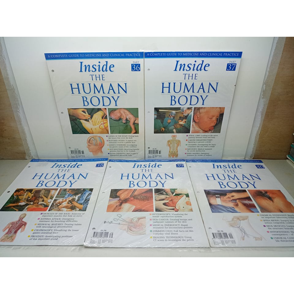 INSIDE THE HUMAN BODY SET 8 (Part 36 - 40) (5 pcs./Set) (MAGAZINES) BY ...