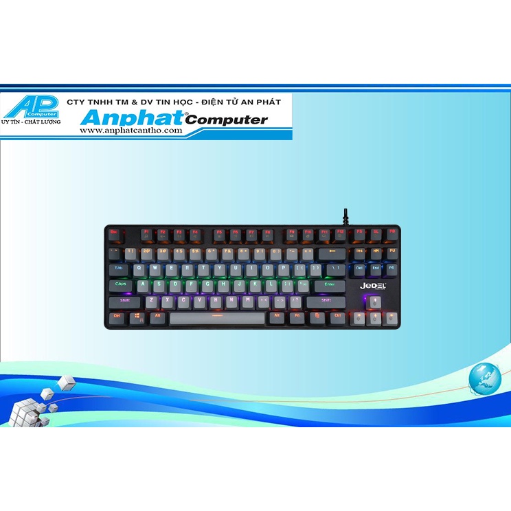 Jedel KL-103 LED Mechanical Keyboard Standard 87 Keys - Genuine Product ...