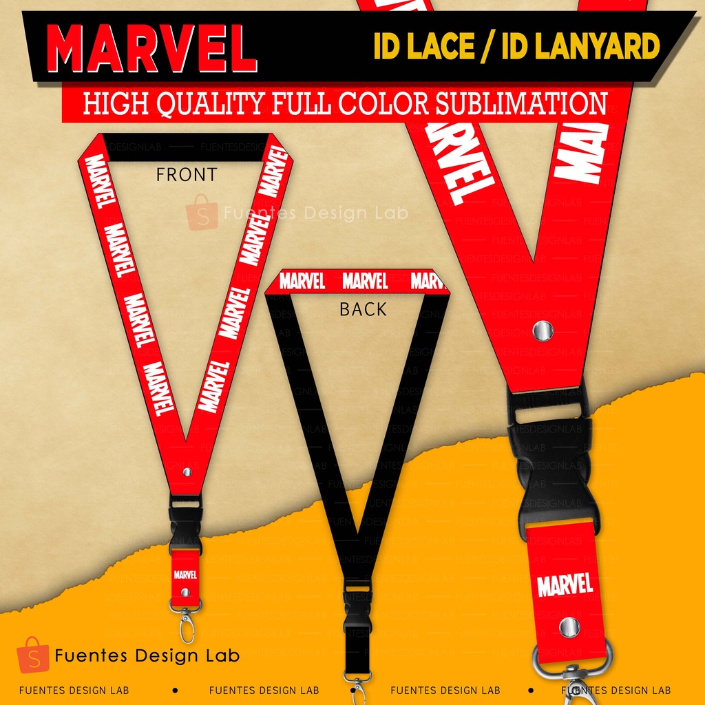 MARVEL ID Lace-ID LANYARD-HIGH QUALITY PRINT | Shopee Philippines