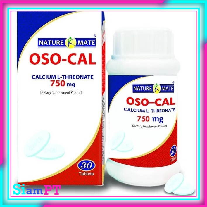 OSO-Cal calcium L-Threonate 750 mg Bottle Of 30 Tablets For Bones And ...
