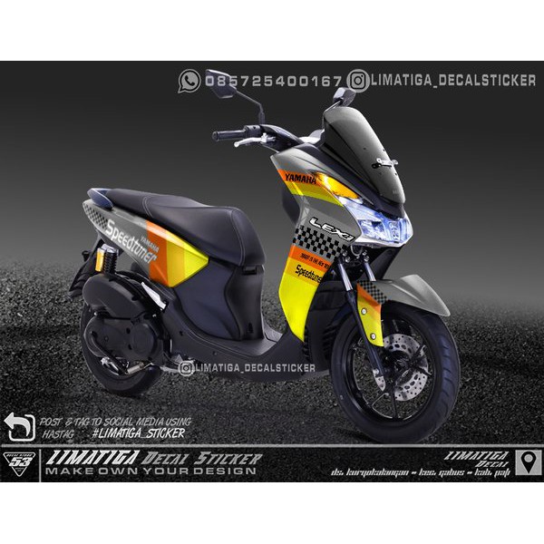 New Yamaha Lexi Full Body speed tuner Sticker Decal | Shopee Philippines