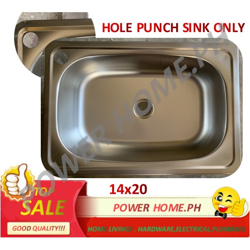 Kitchen Sink Stainless Steel 14X20 AND 16X24 with Strainer and Flexible ...