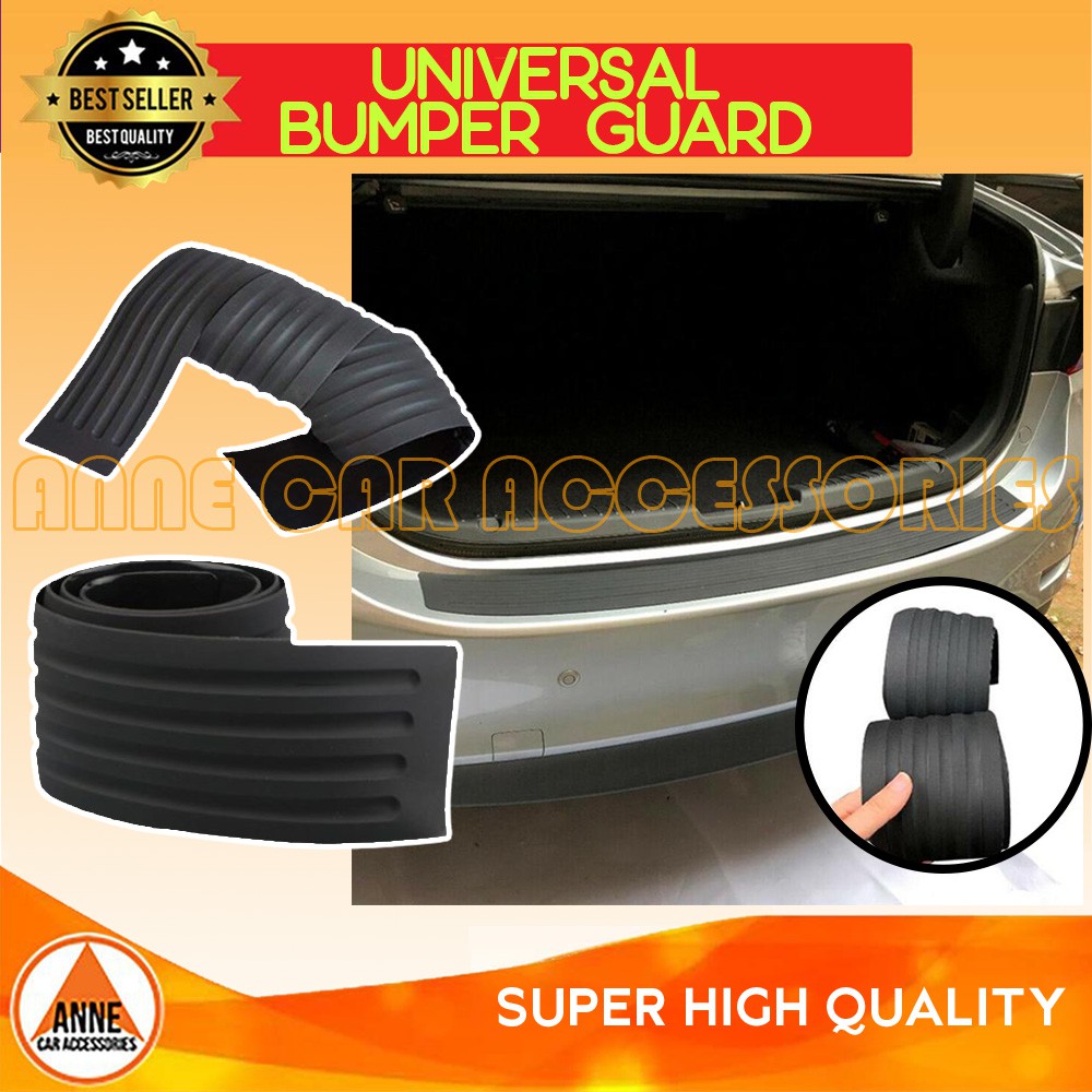 Universal Car Bumper Guard Sill Protector Plate Rubber Cover Guard with ...