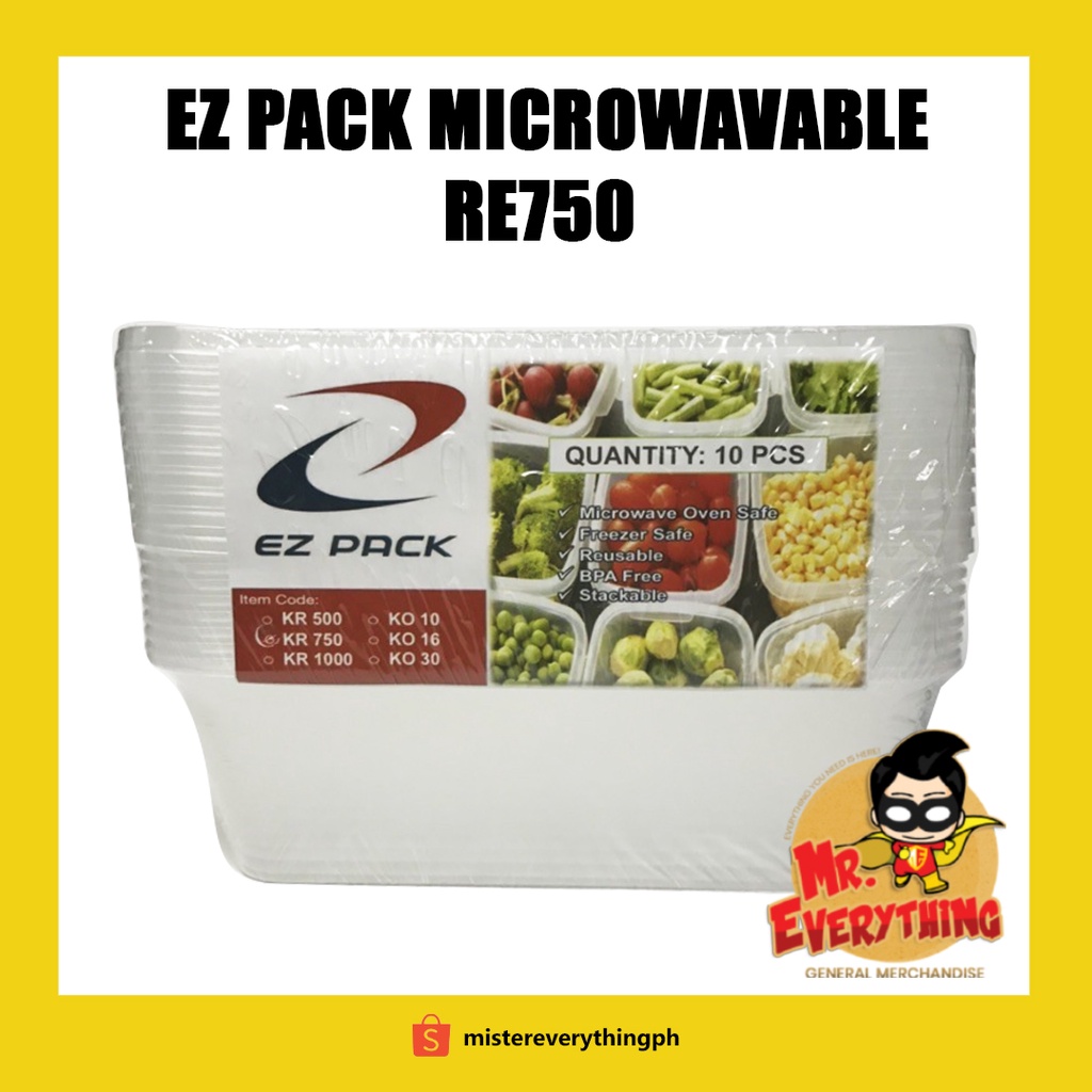 Microwavable Container RE750 EZ Pack (10s) | Shopee Philippines