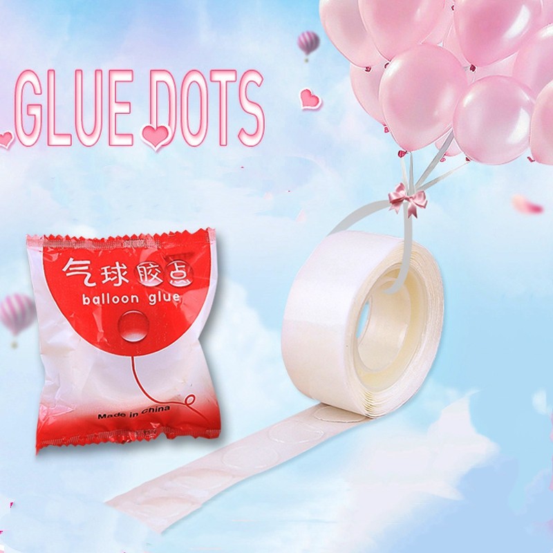 100pcs Glue dot Double Sided balloon glue dot balloon adhesive ballon ...