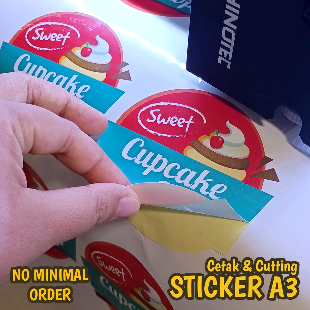Food Packaging label sticker, print And Cut A3 sticker Directly Paste ...