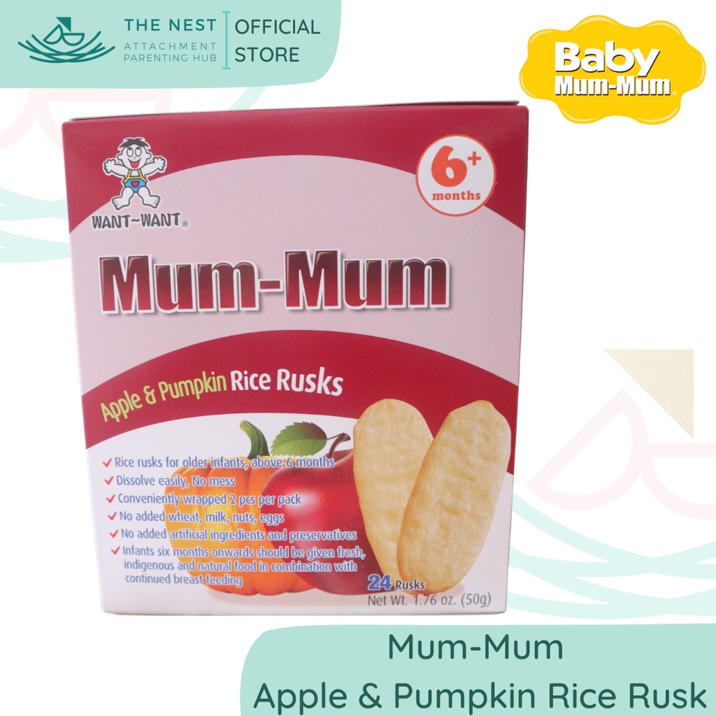 Mum-Mum Apple & Pumpkin Rice Rusk | Shopee Philippines