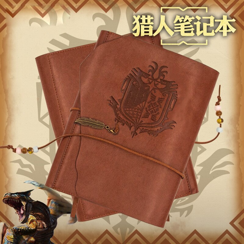 Anime Game Monster Hunter Cosplay Notebooks Leather Journal Diary Books ...