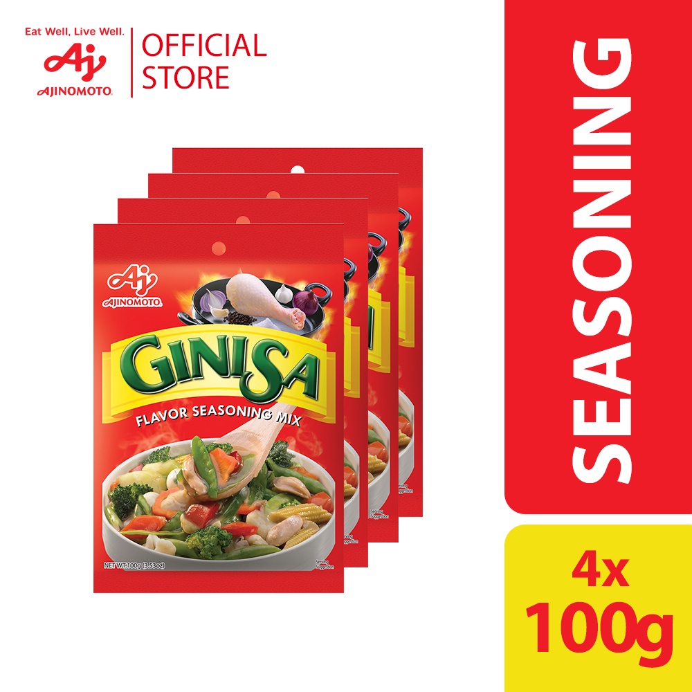 AJI-GINISA® The Ajinomoto Brand Ginisa Flavor Seasoning Mix 100g (Pack ...