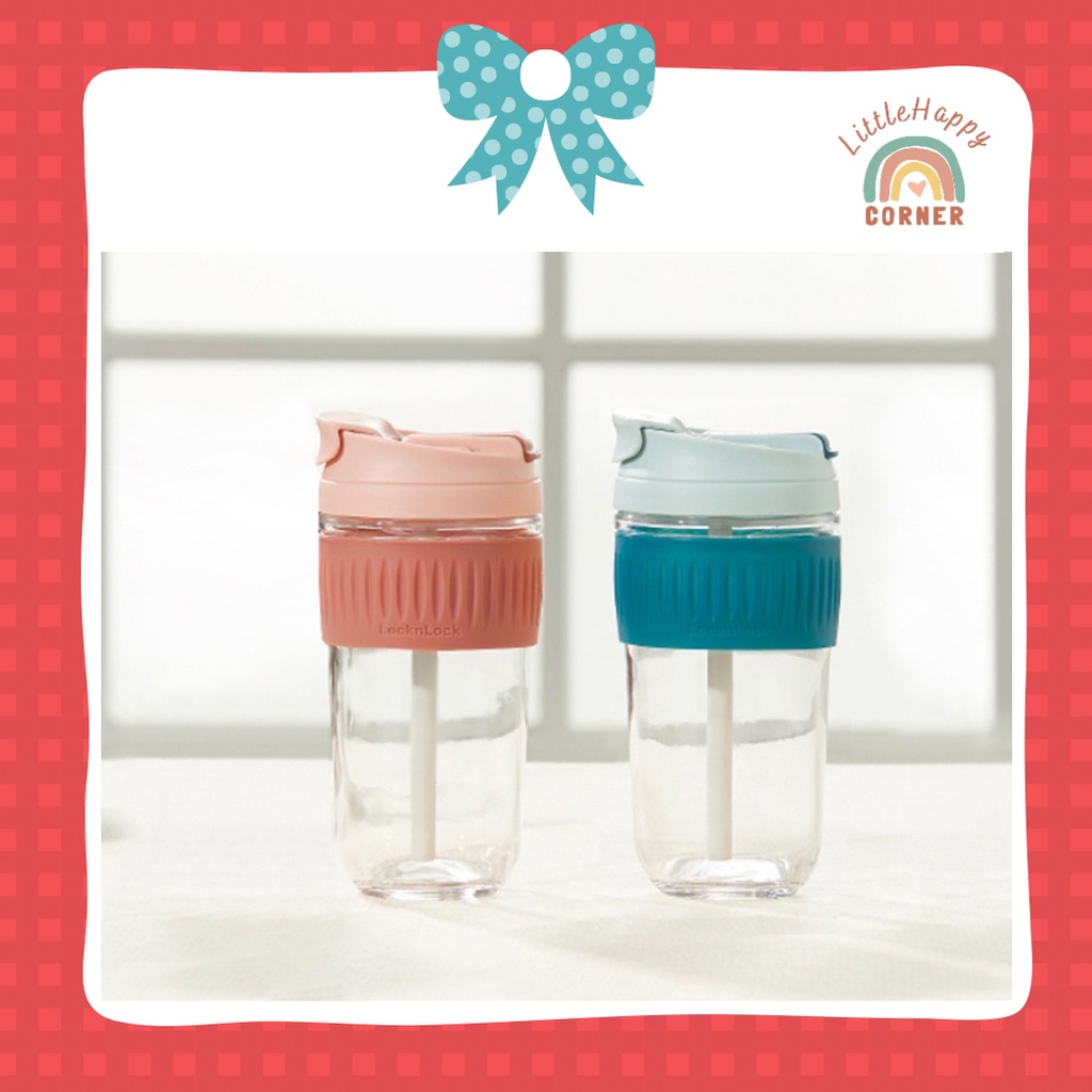 Lock&Lock Dual Glass Water Cup/Cup 500ml LLG699D - Blue/Pink - Genuine ...