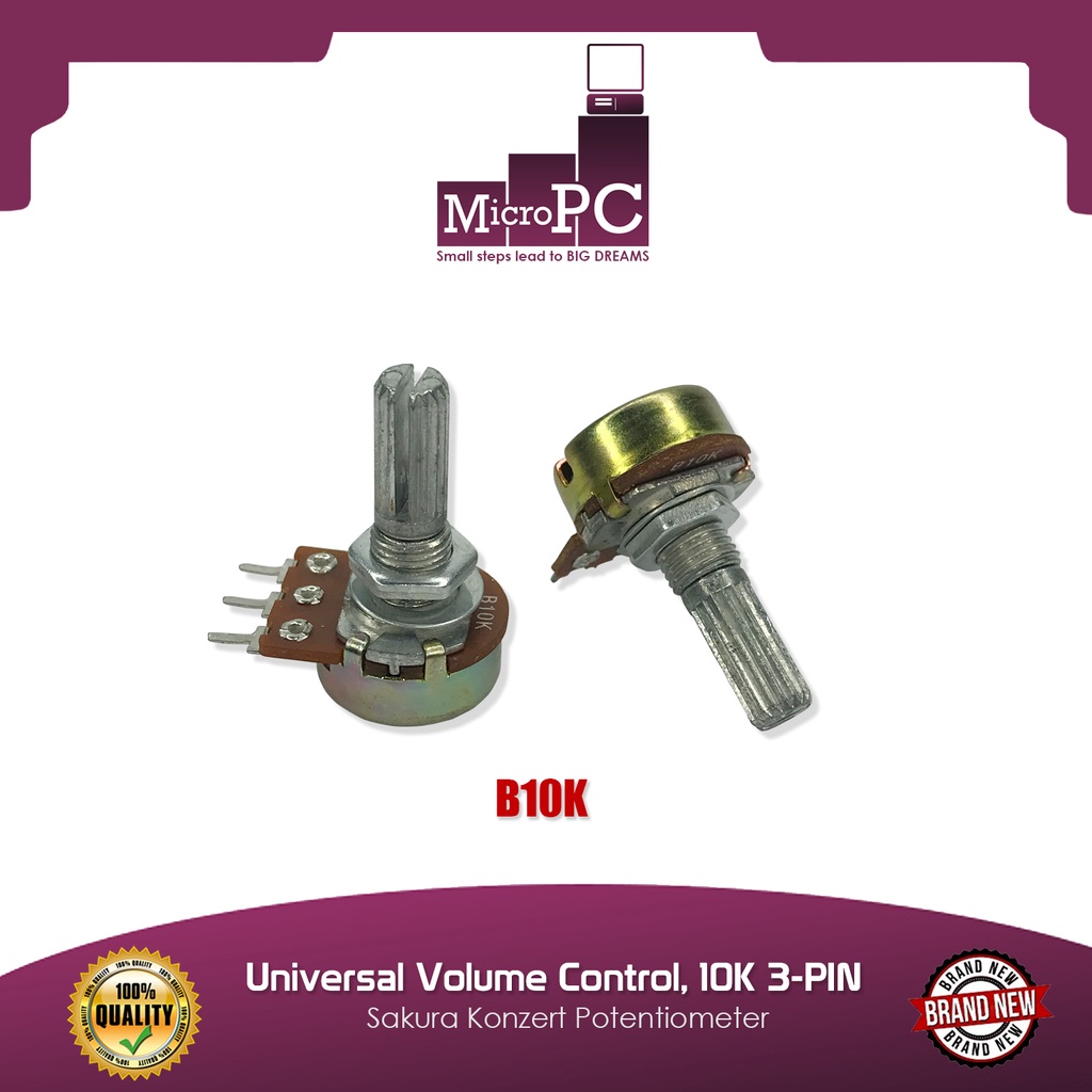 Universal Volume Control, 10K 3-PIN, Sakura Konzert Potentiometer ...