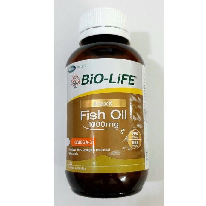 BIO-LIFE MAXX FISH OIL 1000mg (100 softgel) | Shopee Philippines