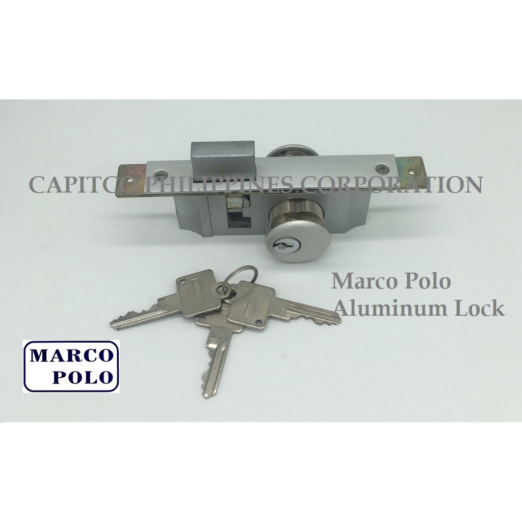 MARCO POLO ALUMINUM DOOR LOCK / DOOR LOCK / DEADBOLT TYPE | Shopee ...