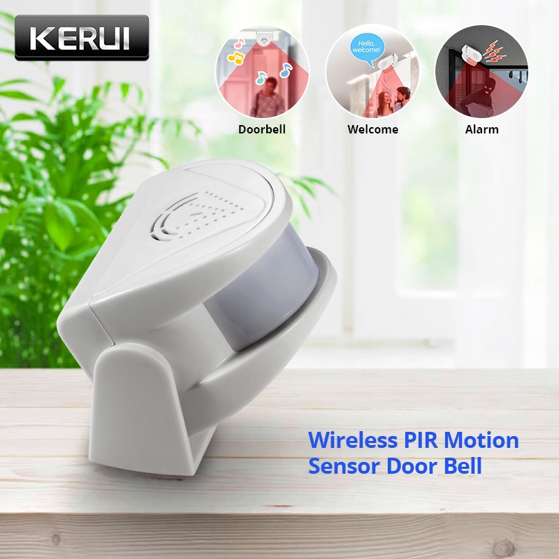 KERUI Wireless PIR Motion Sensor Door Bell 32 Songs Shop Visitor Alert Chime Alarm Burglar ...