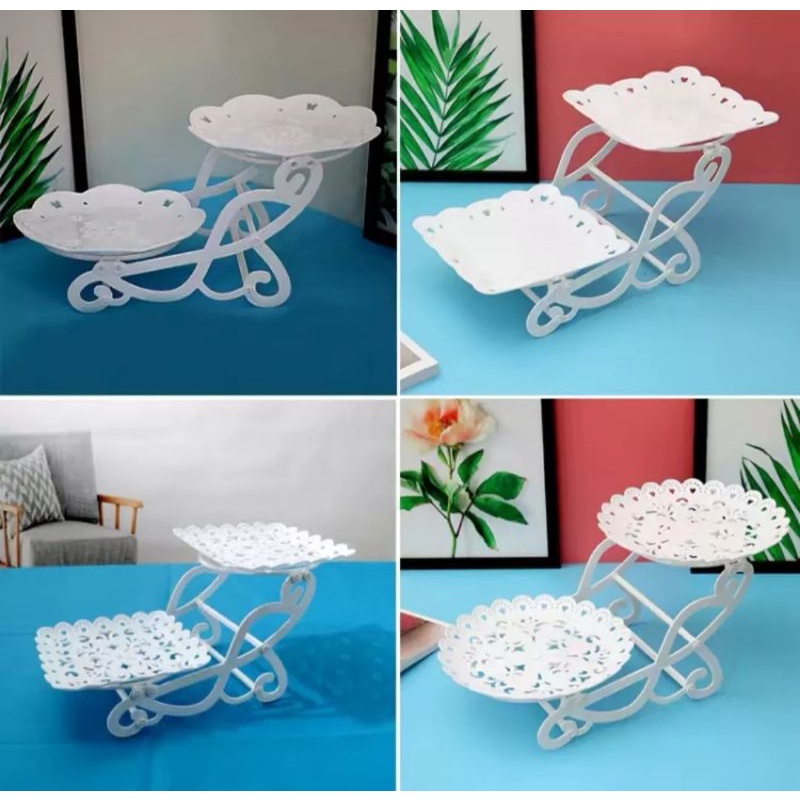 2/3 Layer Fruit Dessert And Cake Display Stand Birthday Party and ...