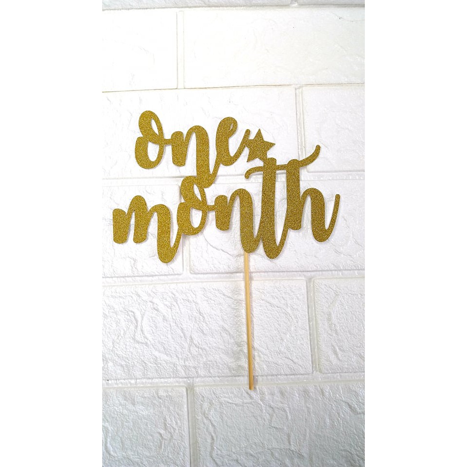 Paper Cake Topper by month | Shopee Philippines
